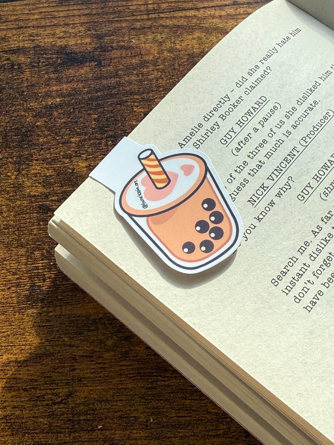 Handmade Bubble Tea Magnetic Bookmarks – Cute Boba Drink Set | Kawaii ...
