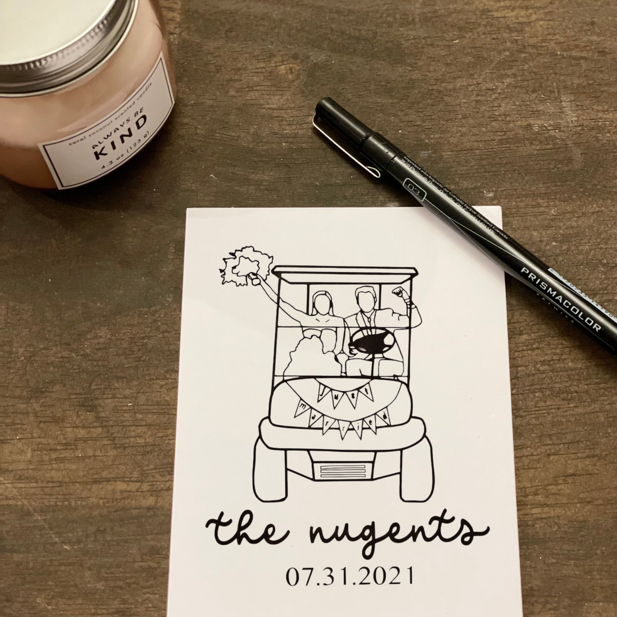 Custom Made Outline Cards - Etsy