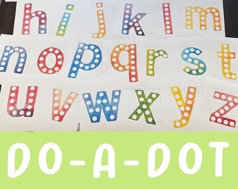 Alphabet Capital/Uppercase Letter Dot Activity | Etsy