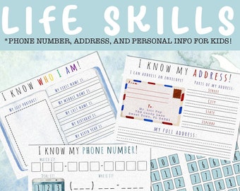 Life Skills Bundle for Homeschool Pre-k and Kindergarten - Etsy