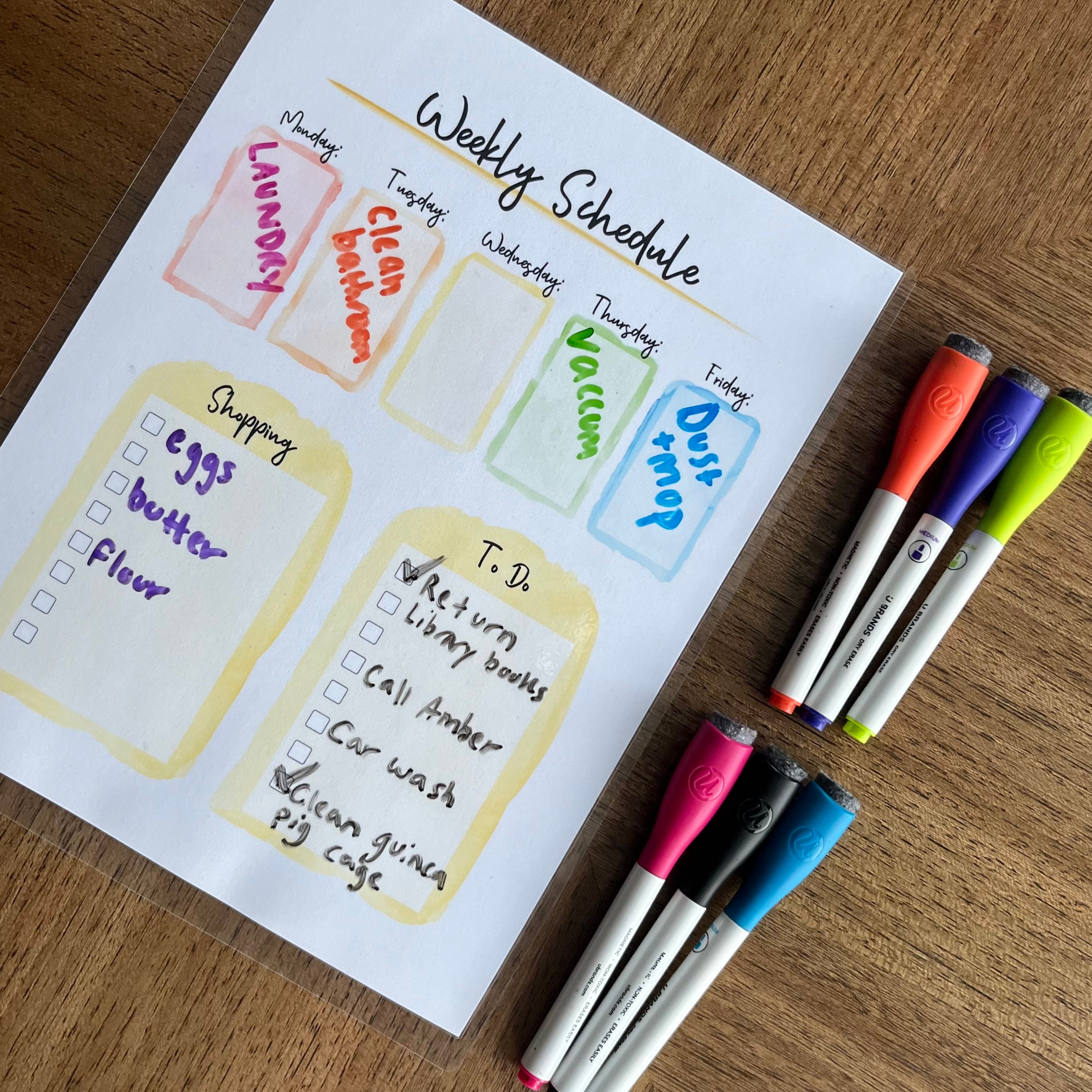 Printable Weekly Schedule for Moms, Homeschool Planning, Meal Planning ...
