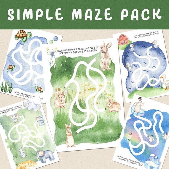 Simple Animal Mazes