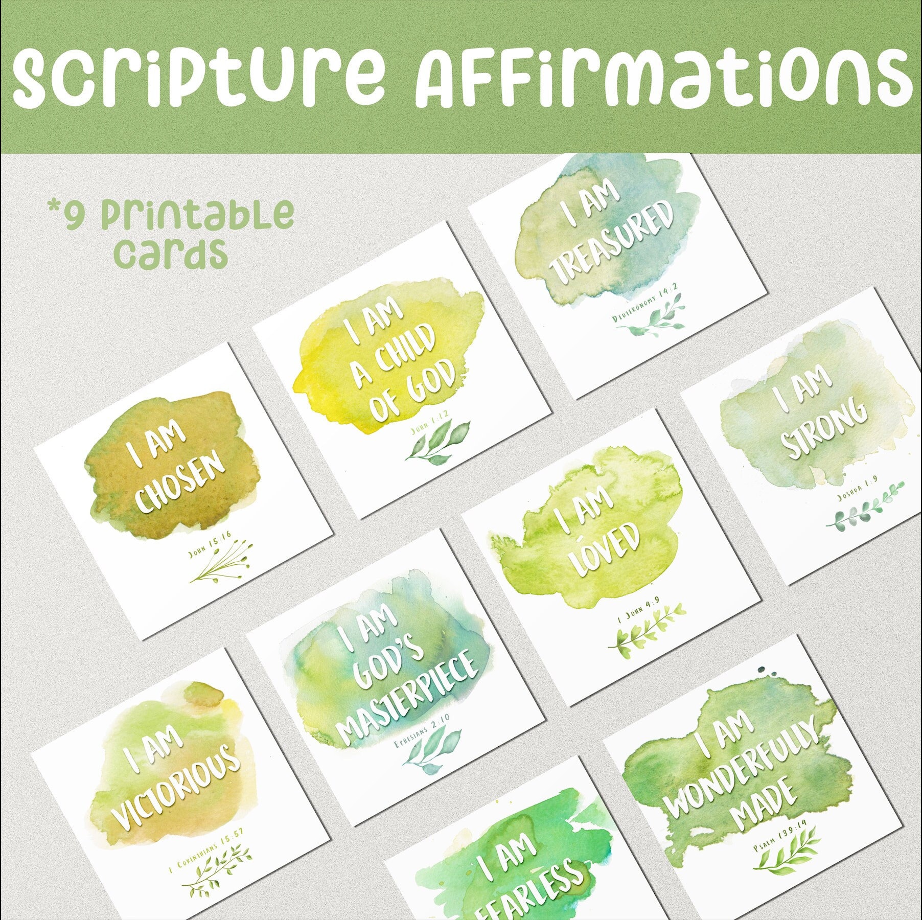 I am Scripture Affirmations | Etsy