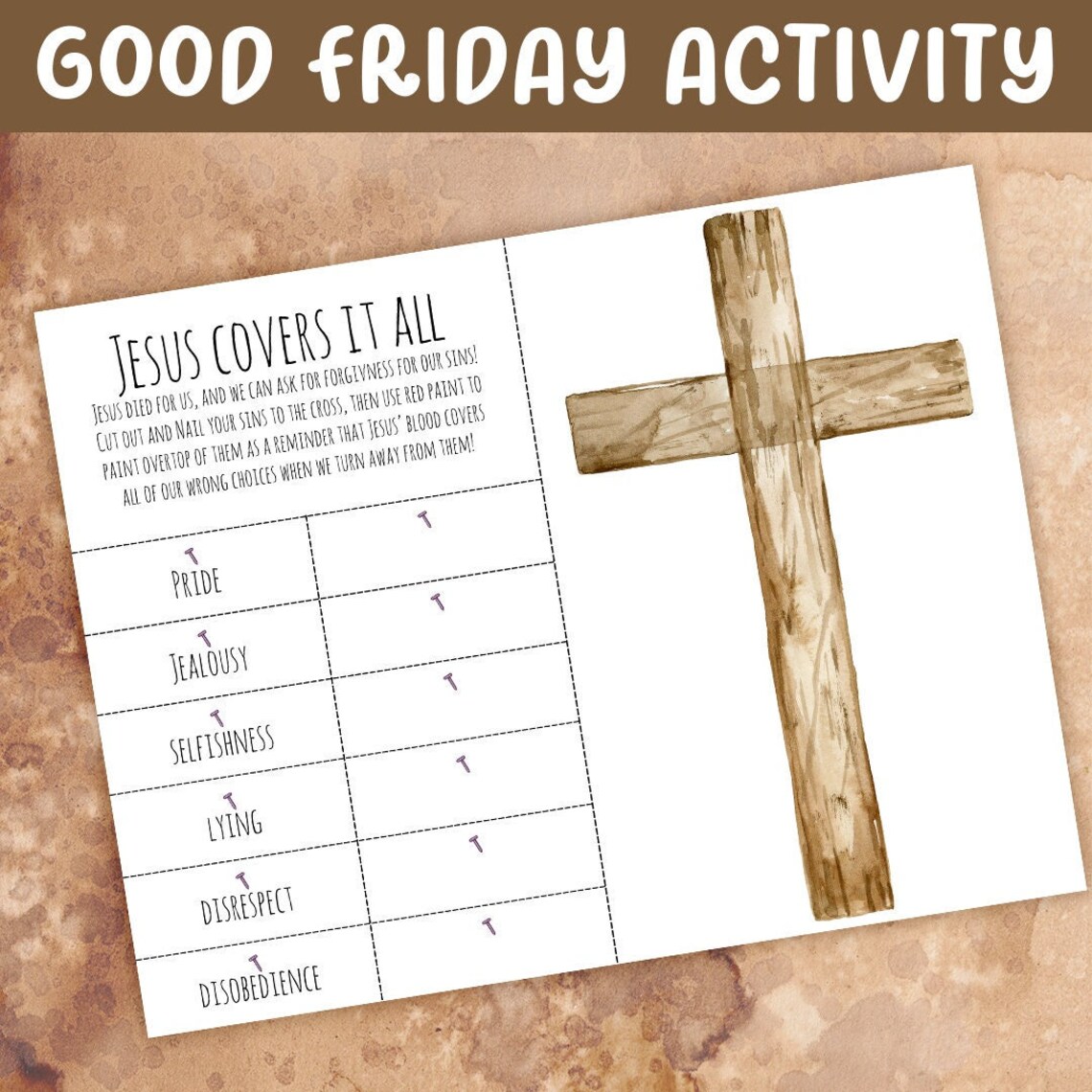Good Friday Activity - Etsy