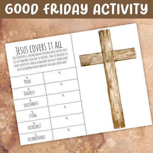 Good Friday Activity - Etsy