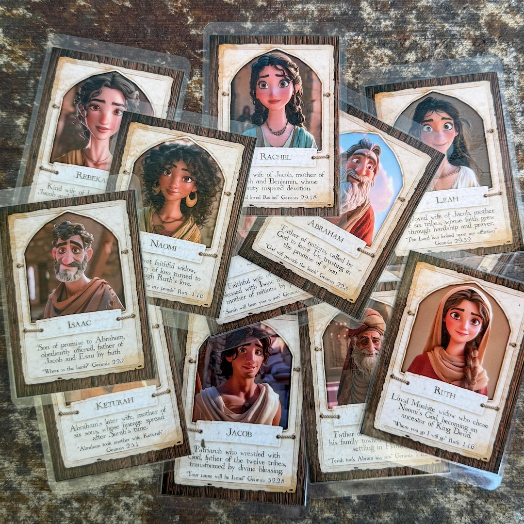 Printable Patriarchs & Matriarchs Bible Character Cards - Digital PDF ...