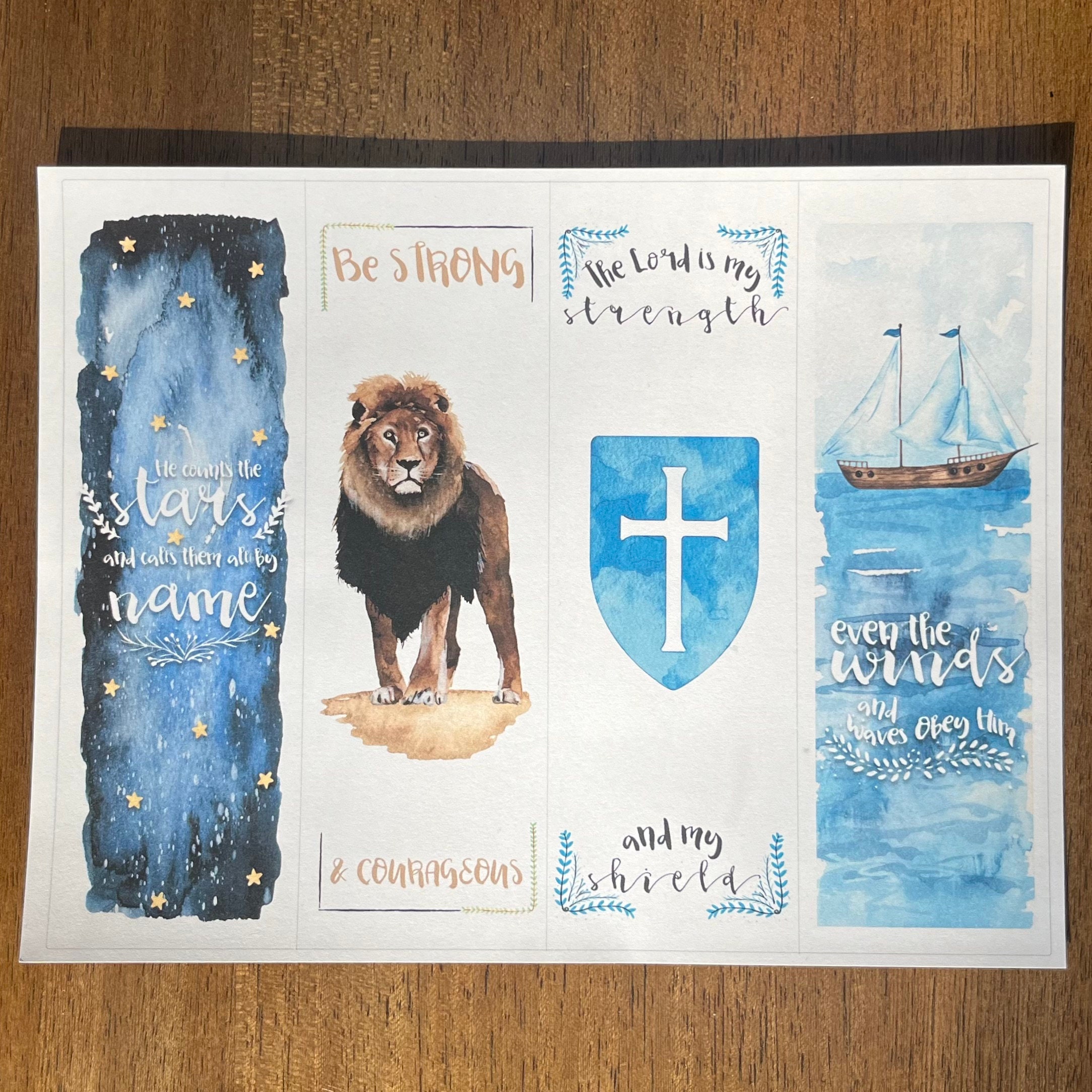 4 Scripture Bookmark Printables for Kids - Etsy