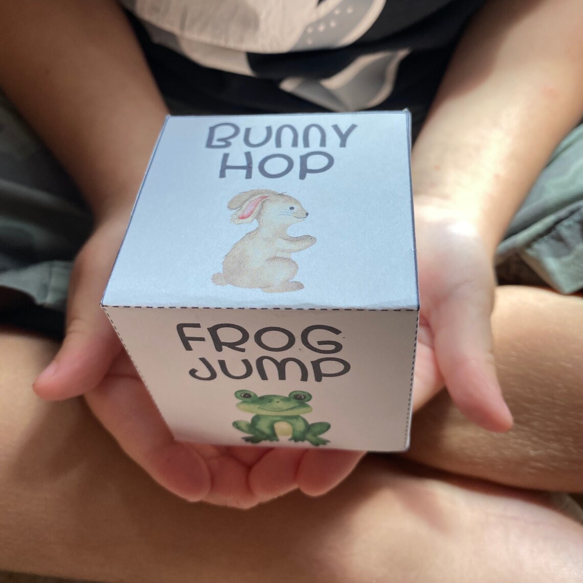 Printable Animal Exercise Cube Game - Etsy