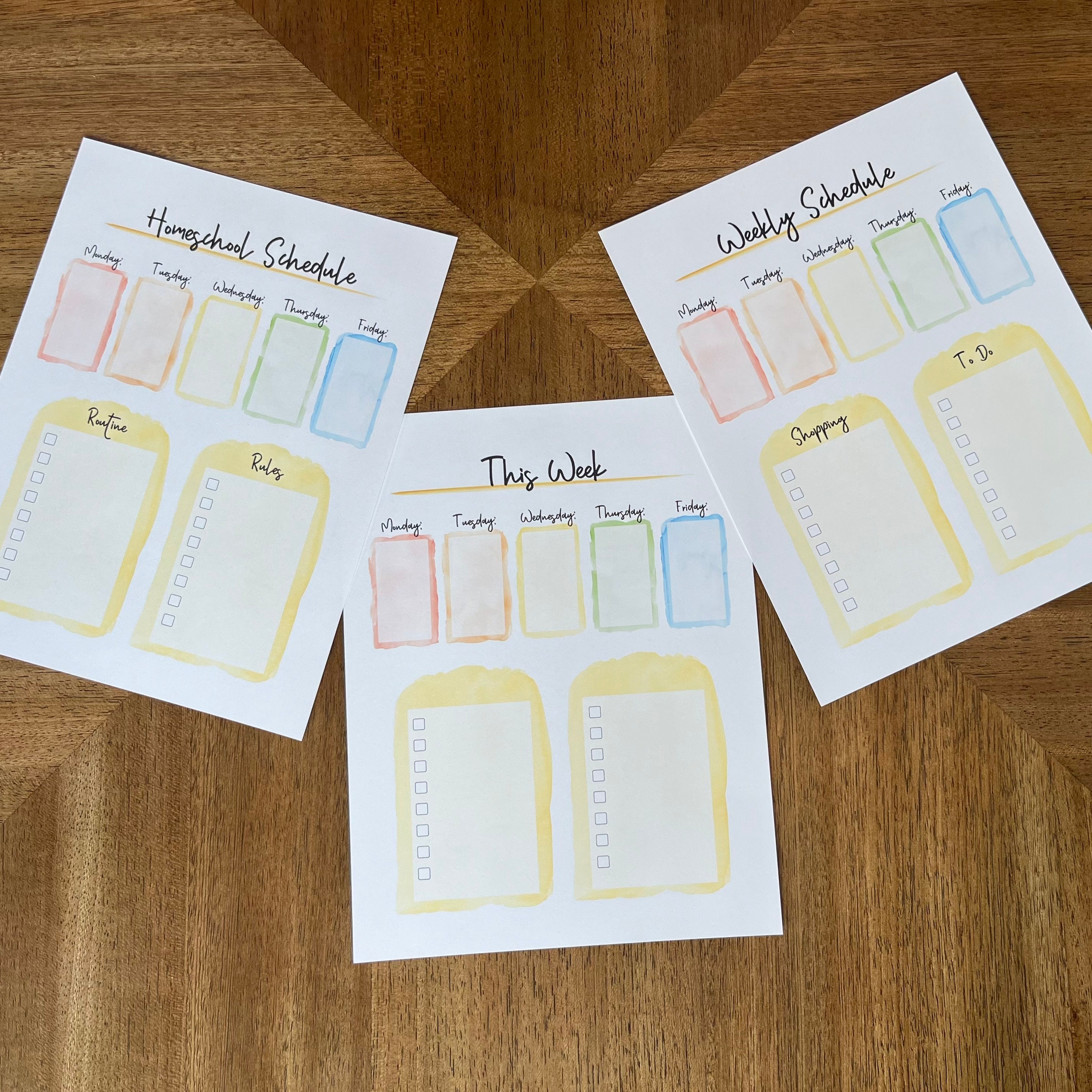 Printable Weekly Schedule for Moms, Homeschool Planning, Meal Planning ...