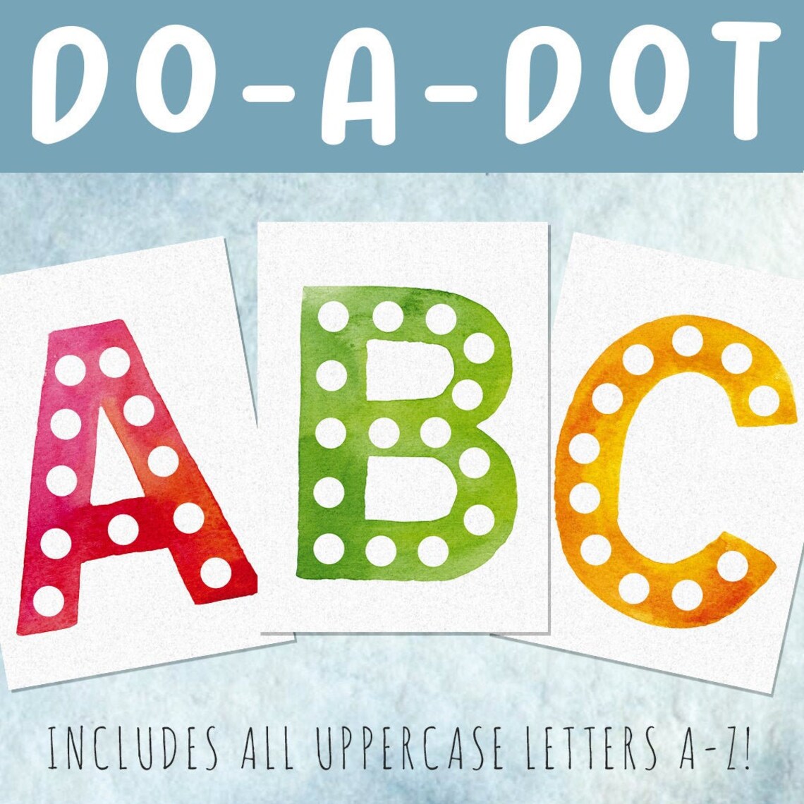 Alphabet Capital/uppercase Letter Dot Activity for Homeschool, Pre-k ...