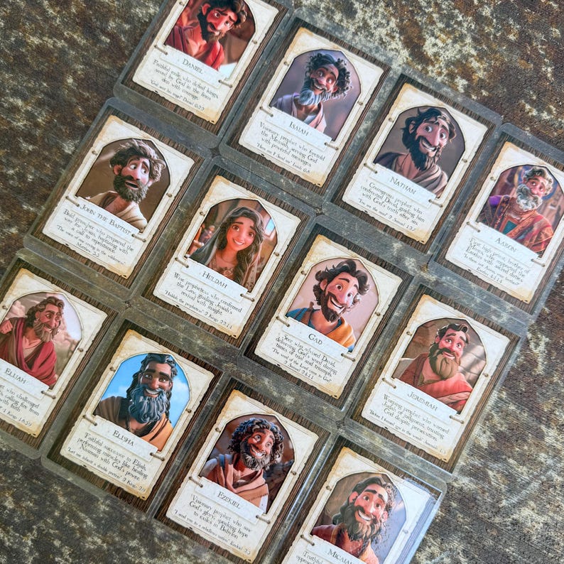 Printable Major Prophets Bible Character Cards - Digital PDF Download ...