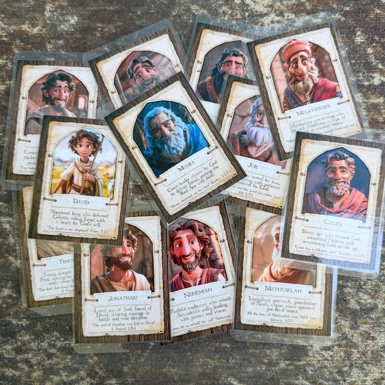 Complete Bible Character Cards Collection – 120 Printable Digital Cards ...