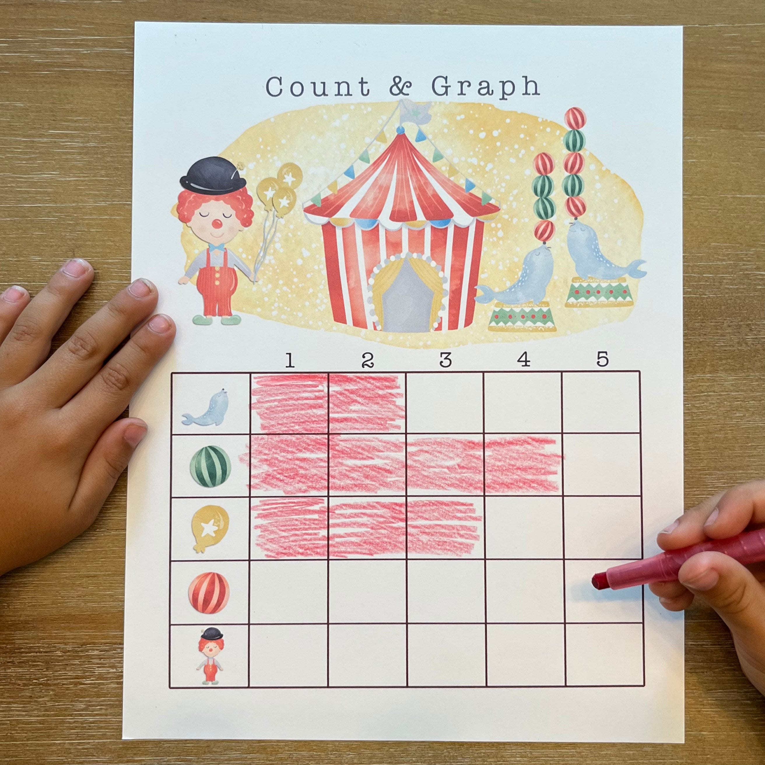 Kids Circus Activities for Homeschool, Pre-k, or Kindergarten - Etsy