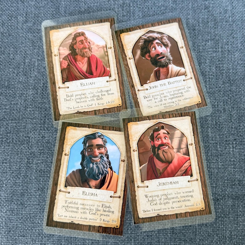 Printable Major Prophets Bible Character Cards - Digital PDF Download ...