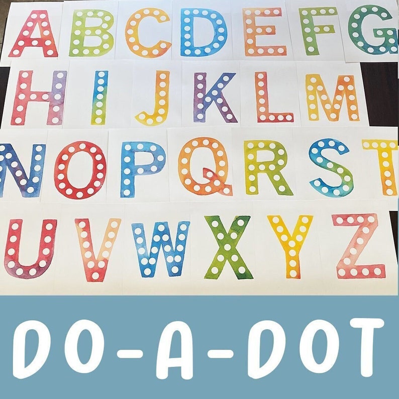 Alphabet Capital/uppercase Letter Dot Activity for Homeschool, Pre-k ...