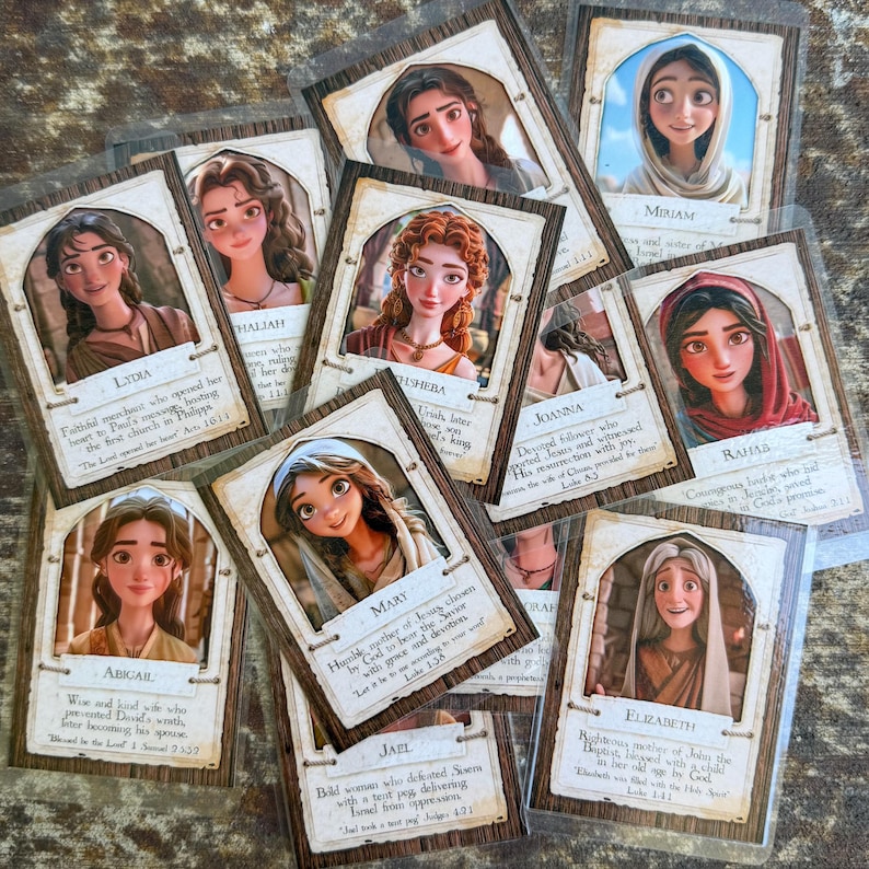 Complete Bible Character Cards Collection – 120 Printable Digital Cards ...