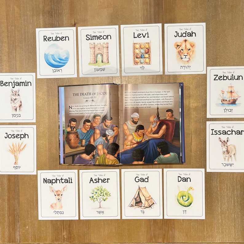 Twelve Tribes of Israel Flash Cards - Etsy