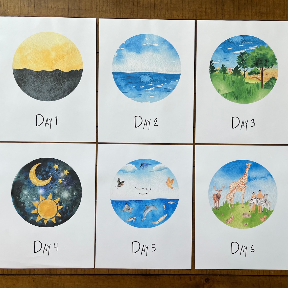 Days of Creation Poster Printables - Etsy