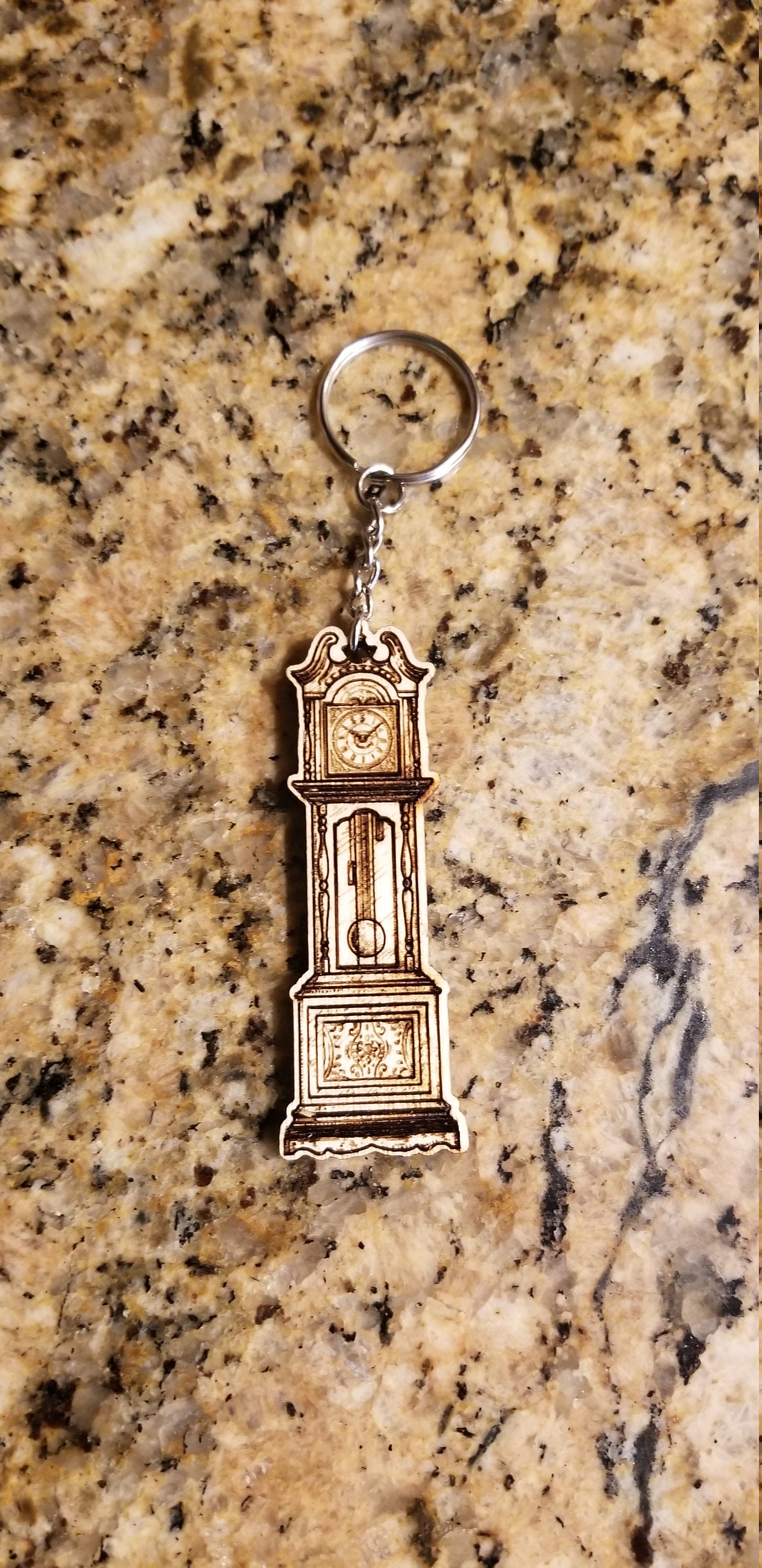 Grandfather Clock Keychain - Etsy