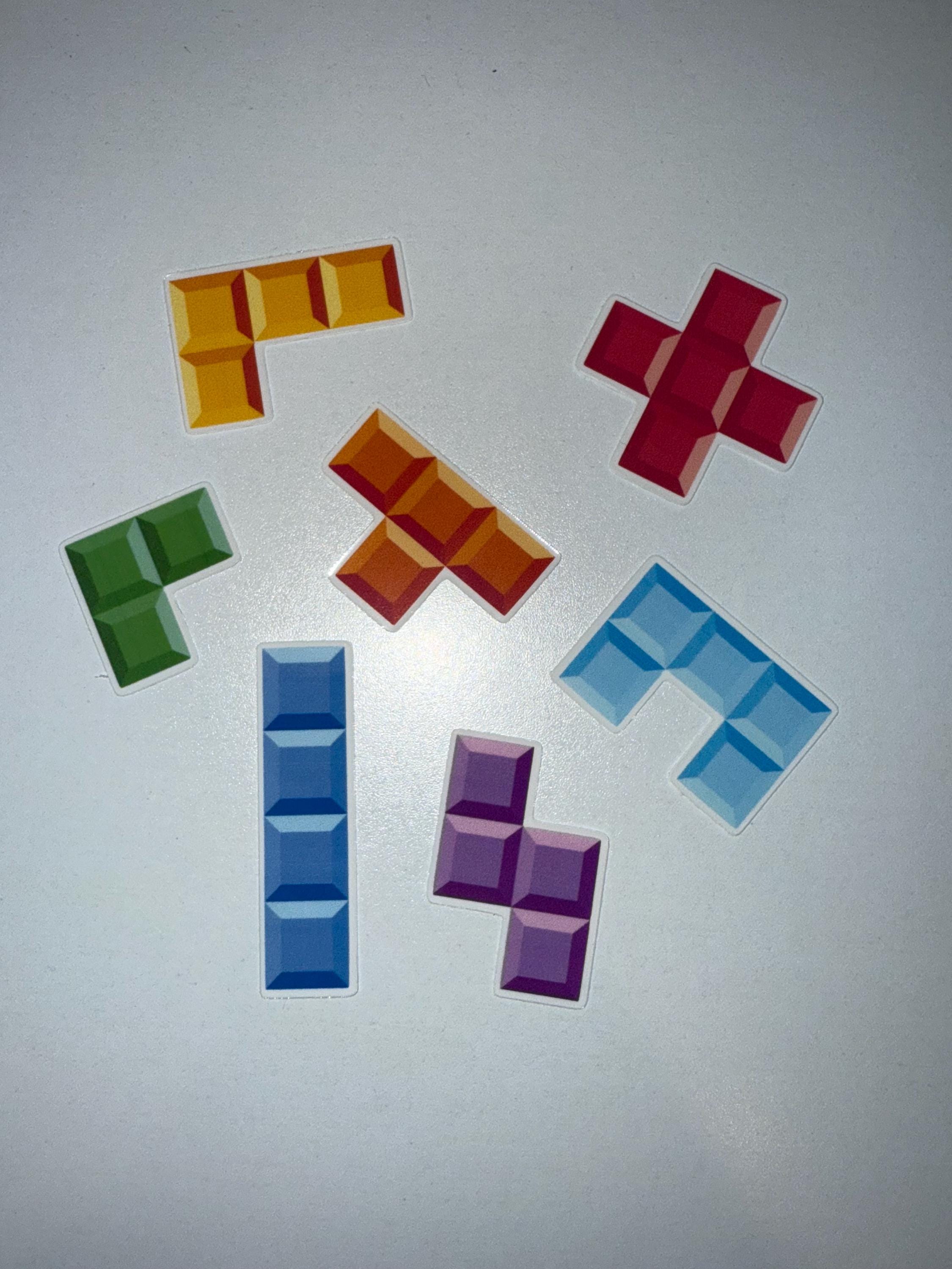 Tetris-inspired Vinyl Sticker Set – 7 Classic Game Pieces - Etsy