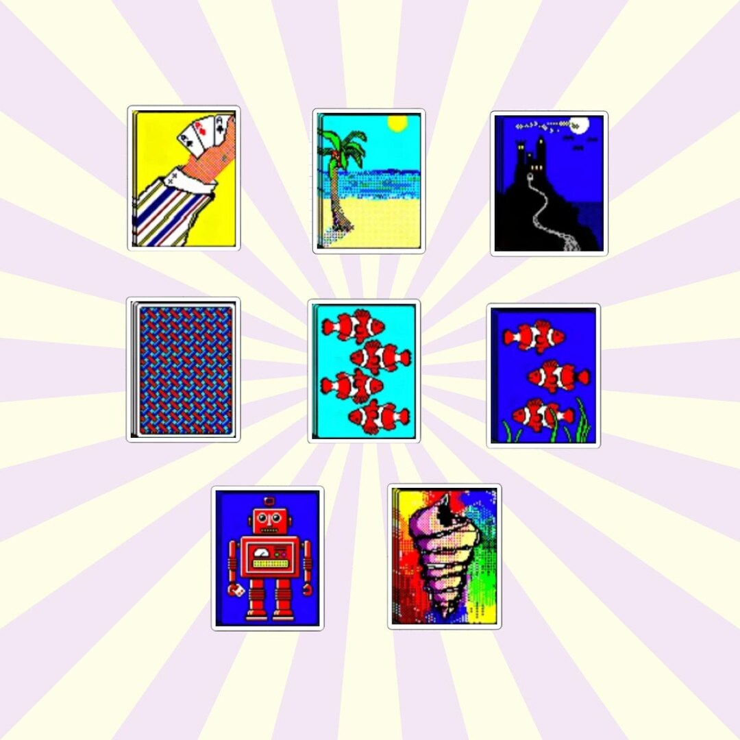 90s Solitaire Card Deck Stickers: Retro PC Game Nostalgia (set of 8) - Etsy
