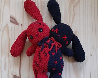 Two Headed Bear/bunny Plushie Crochet Amigurumi - Etsy