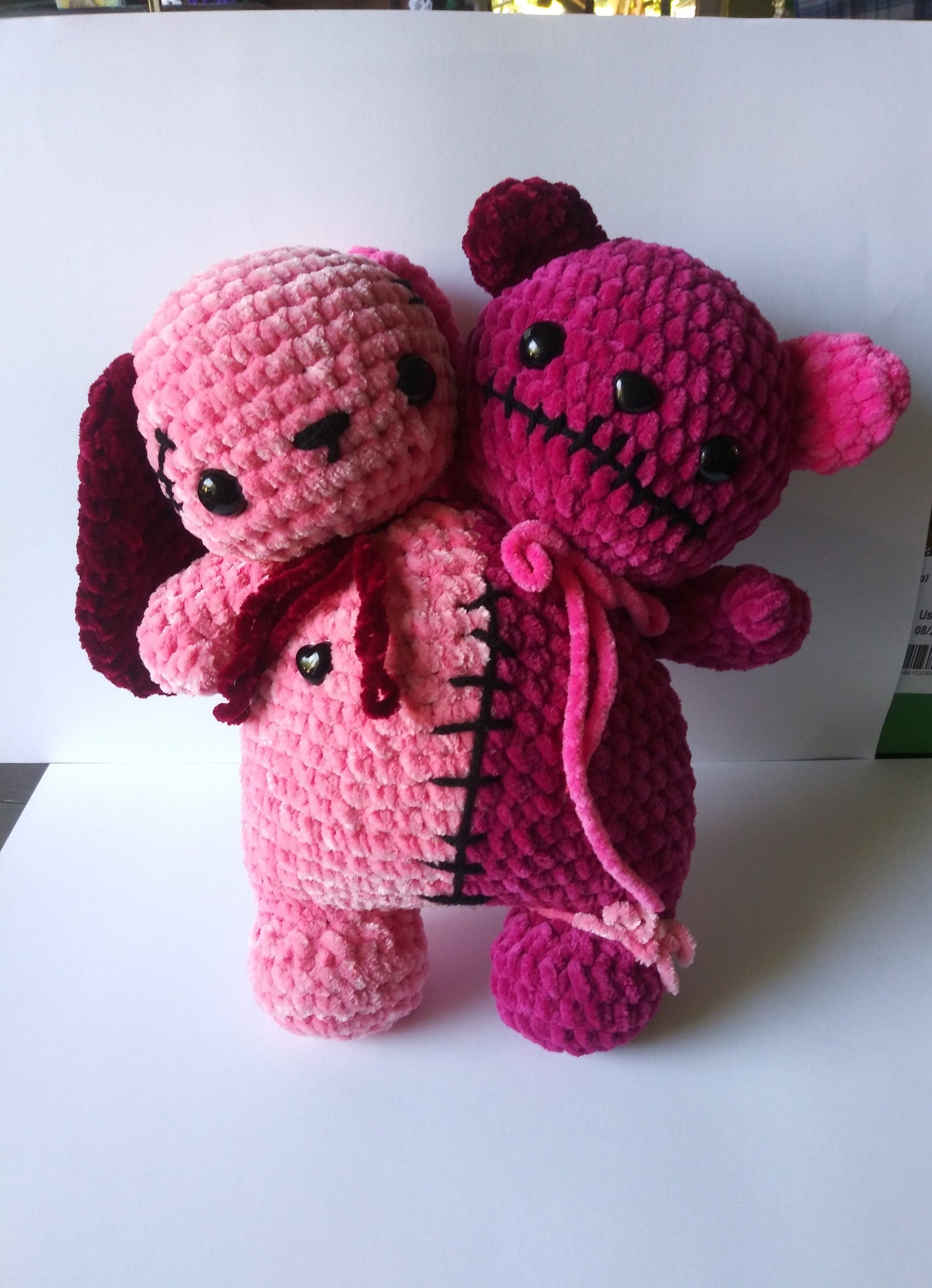 Two Headed Plushie Two Headed Crochet Bear Crochet Zombie - Etsy