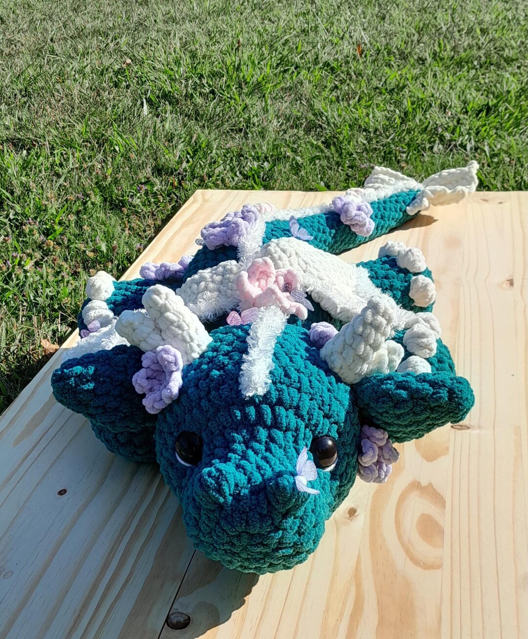 Giant Customizable Dragon Plushie, Stuffed Mystical Plushie, Snuggly ...