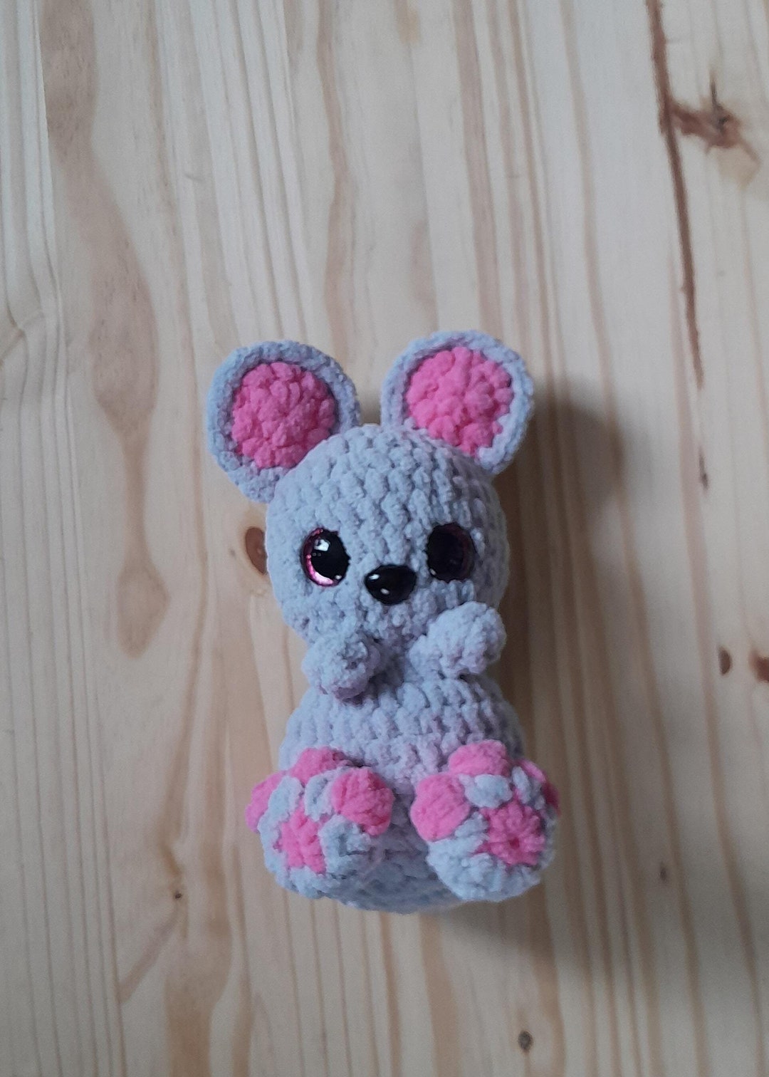 Rat Plush, Crochet Rat Plushie, Cute Stuffed Mouse, Cuddly Mouse ...