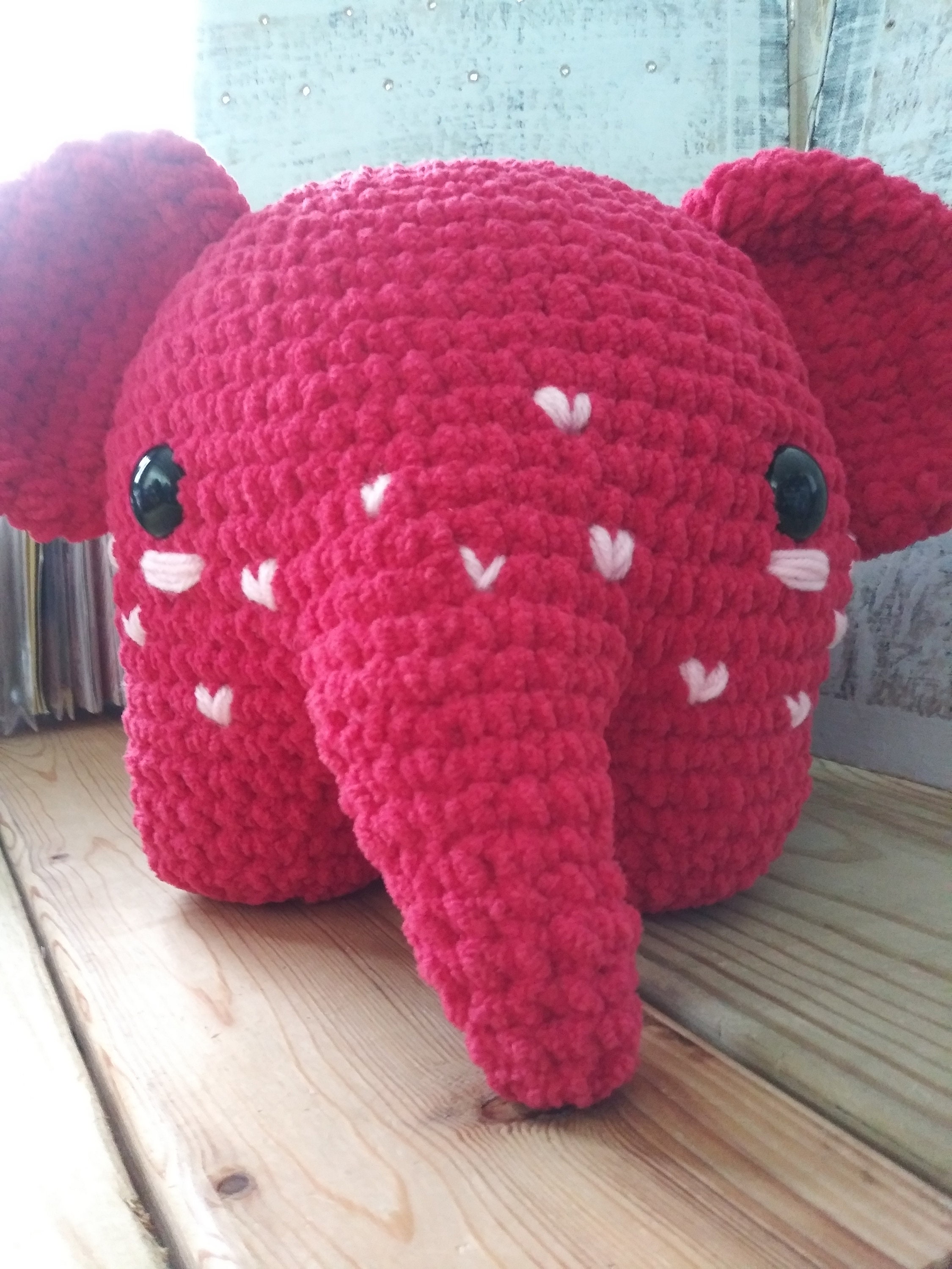 Giant Crochet Elephant Plush Amigurimi Elephant Pillow - Etsy
