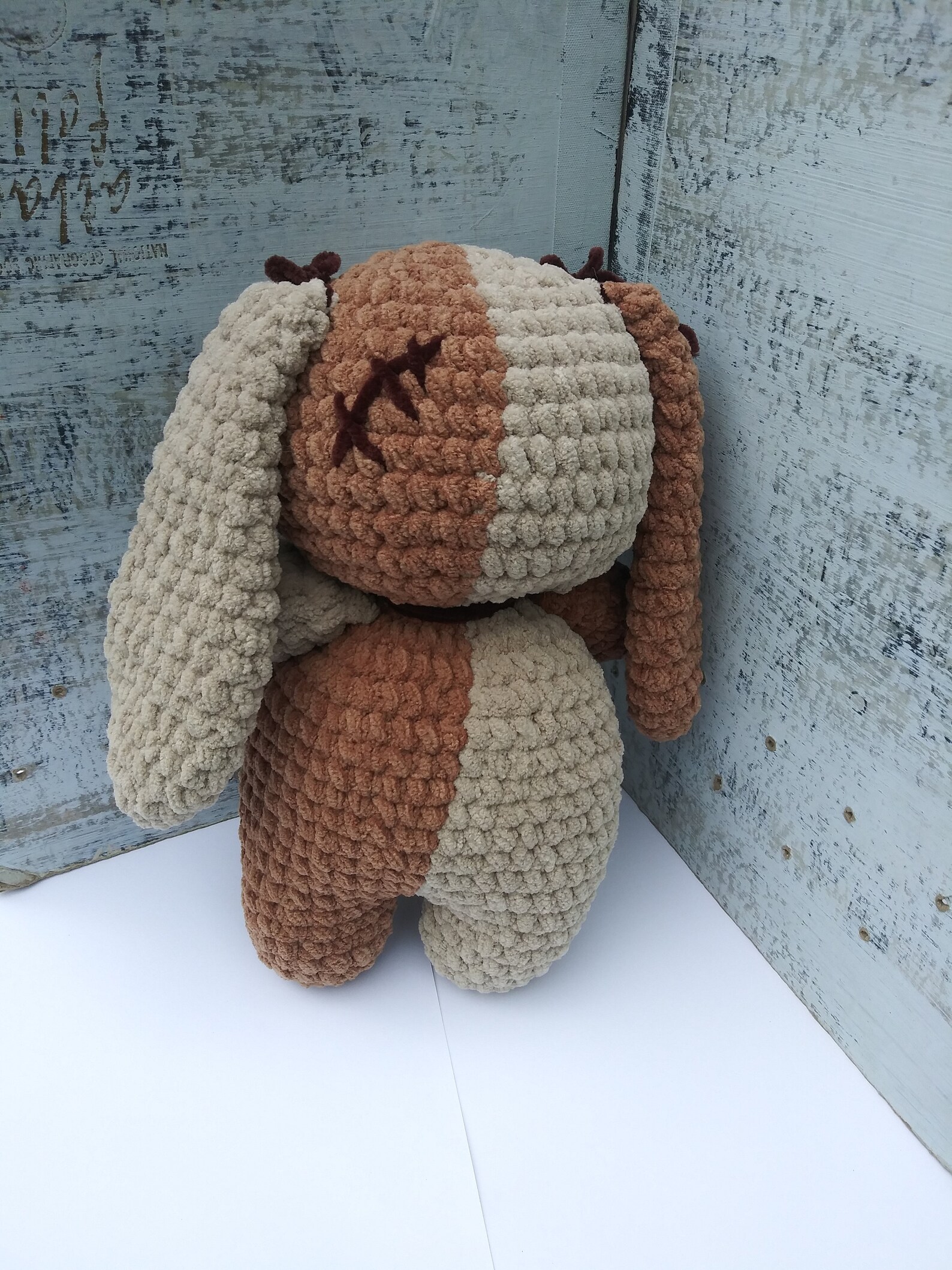 Crochet Goth Zombie Bunny, Amigurimi Bunny Plush, Crochet Stuffed ...