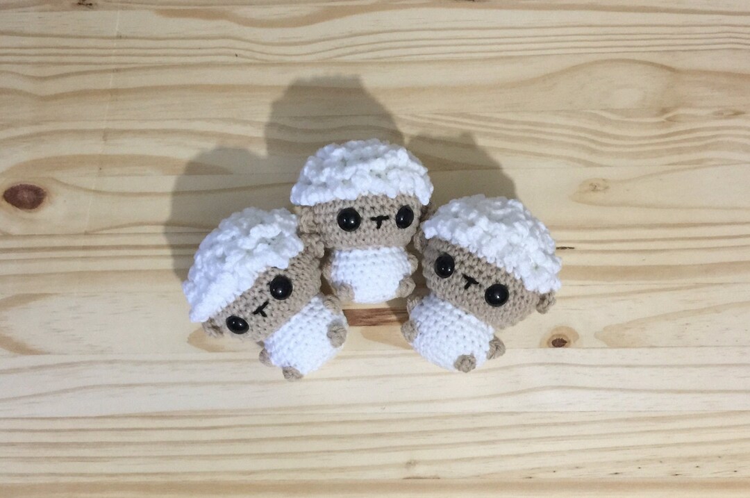 Baby Sheep Plushie, Crochet Sheep Doll, Little Farm Animal Plushie ...