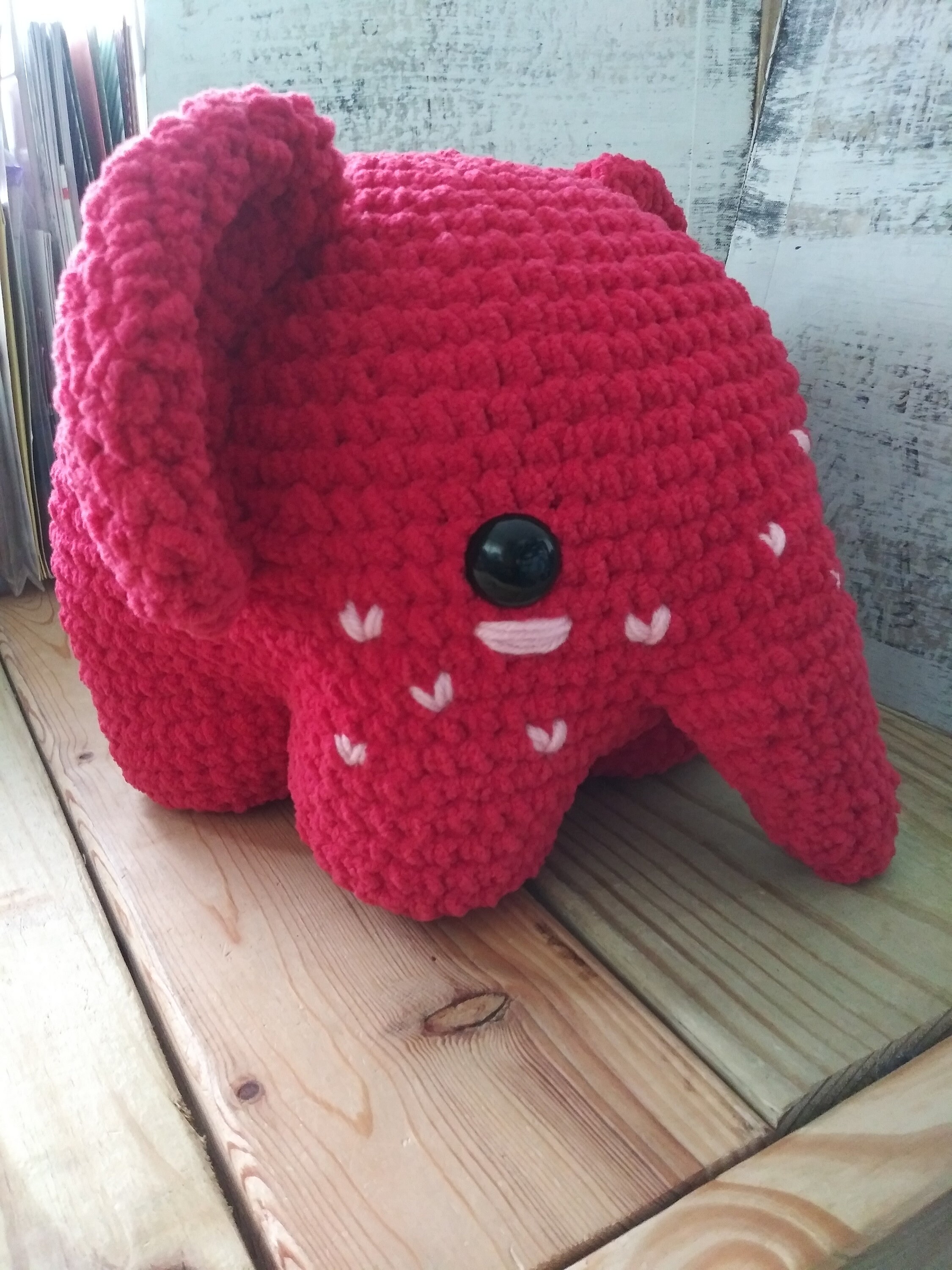 Giant Crochet Elephant Plush Amigurimi Elephant Pillow - Etsy