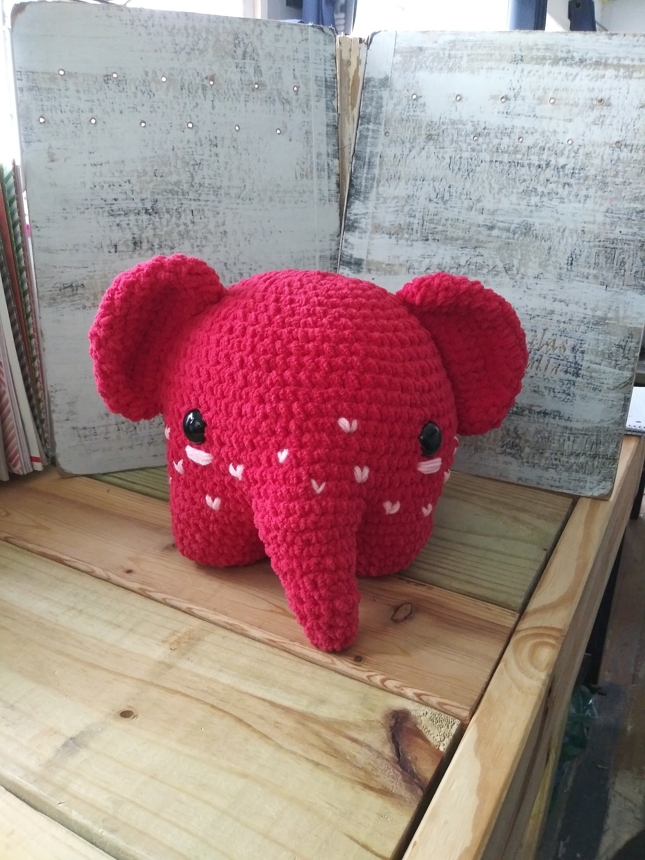 Giant Crochet Elephant Plush Amigurimi Elephant Pillow - Etsy