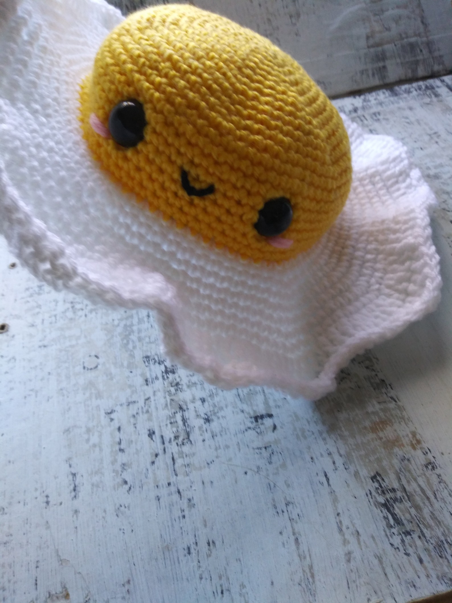 Giant Crochet Egg Plush Pillow, Crochet Foods, Giant Crochet Food ...