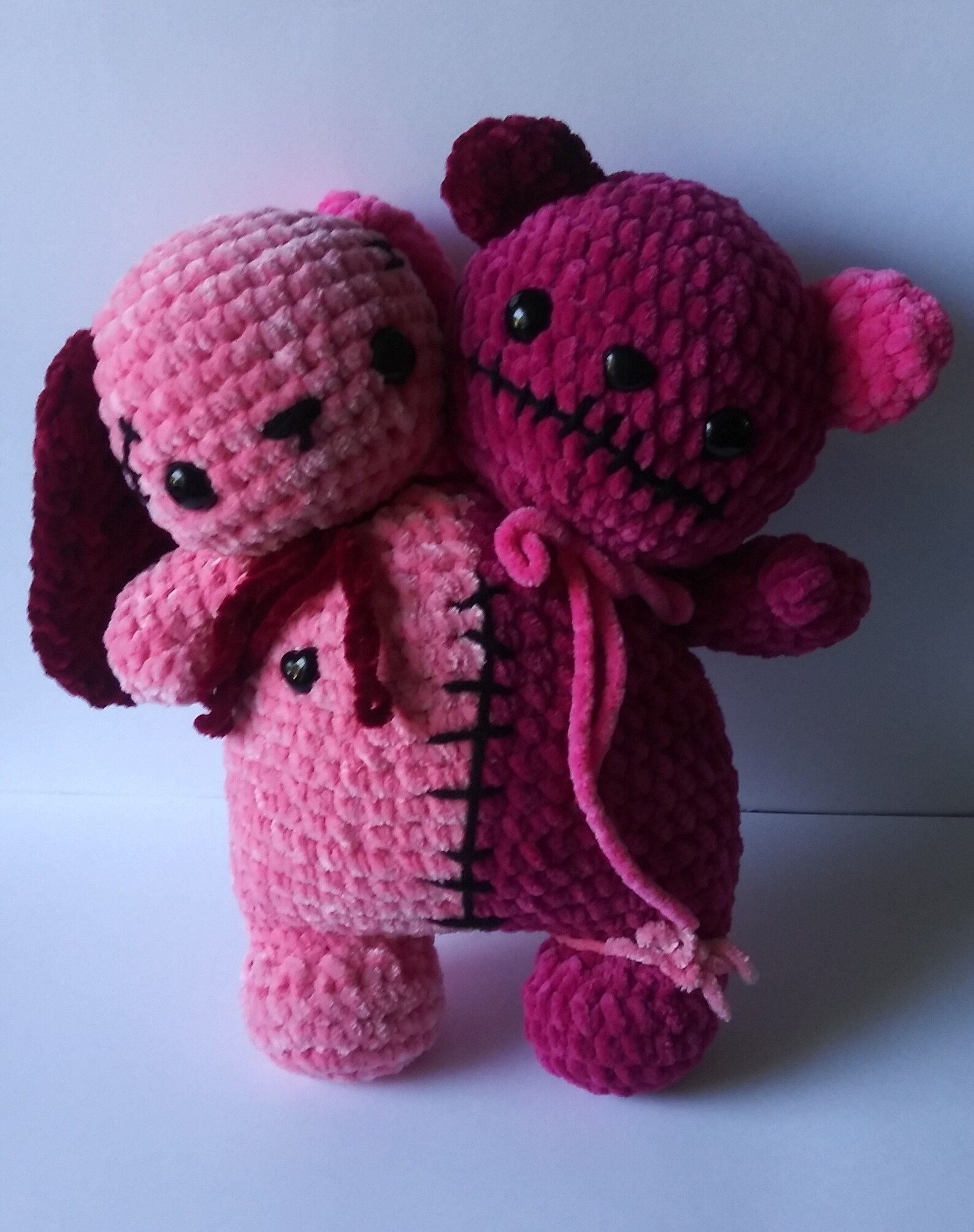 Two Headed Plushie Two Headed Crochet Bear Crochet Zombie - Etsy
