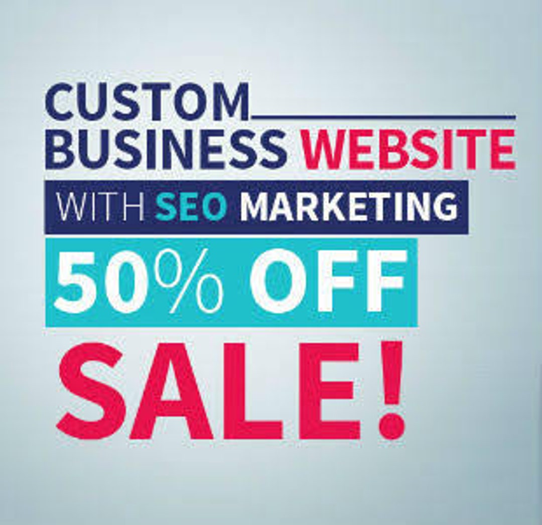 ONE WEEK SALE! Website Design / Custom Website / Website Design / Small ...