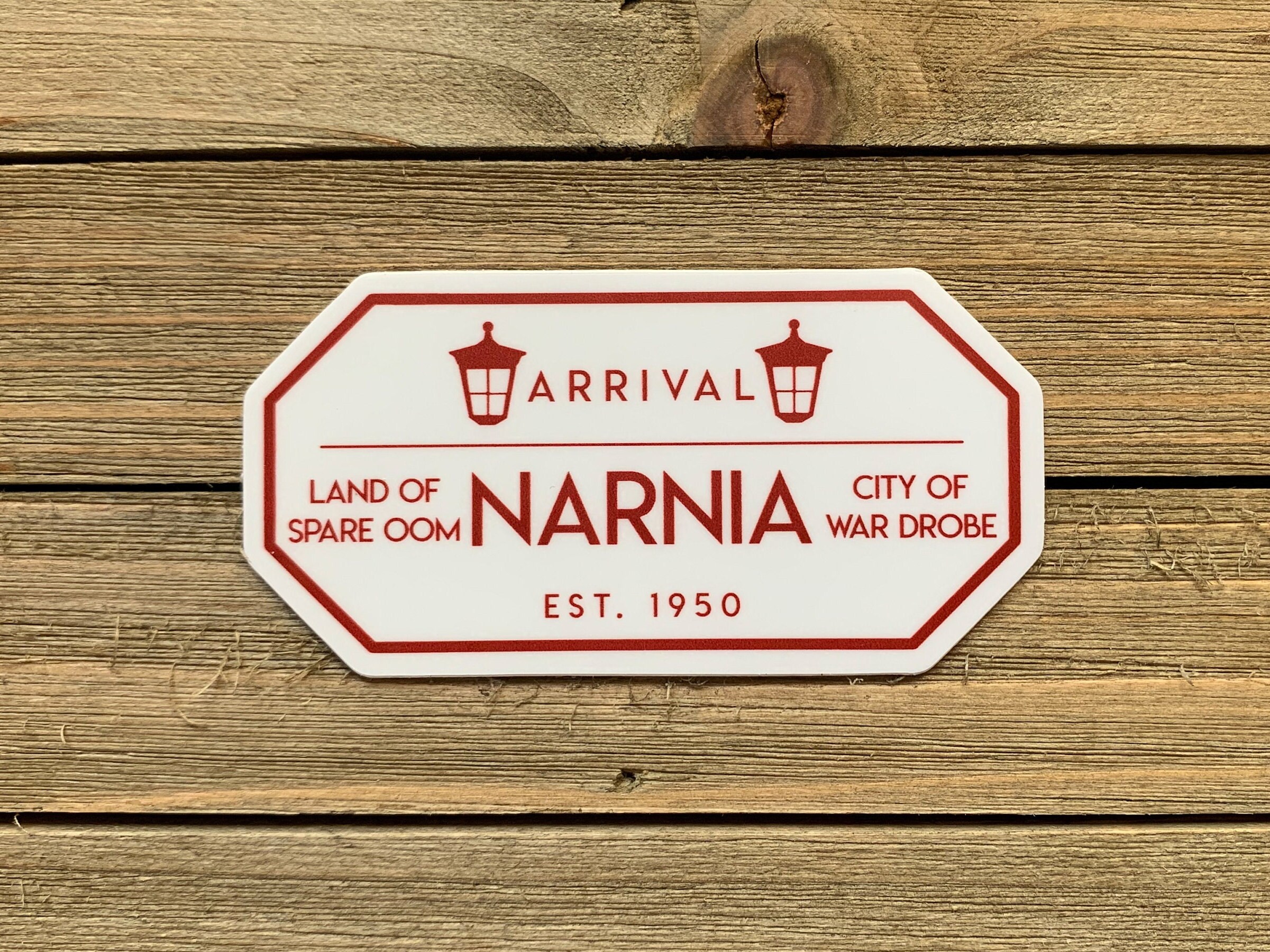 Narnia Passport Vinyl Sticker Chronicles of Narnia Inspired - Etsy
