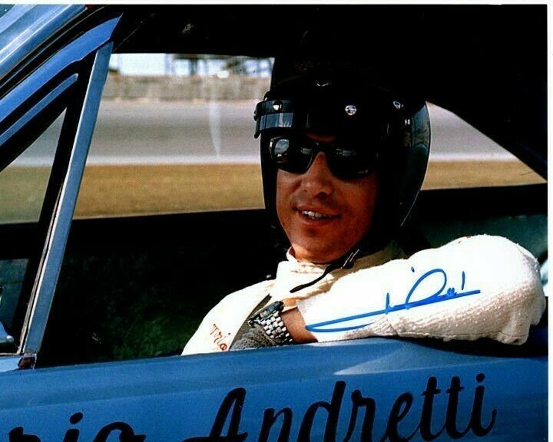 Mario Andretti Signed Autographed 8x10 Nascar Photo - Etsy