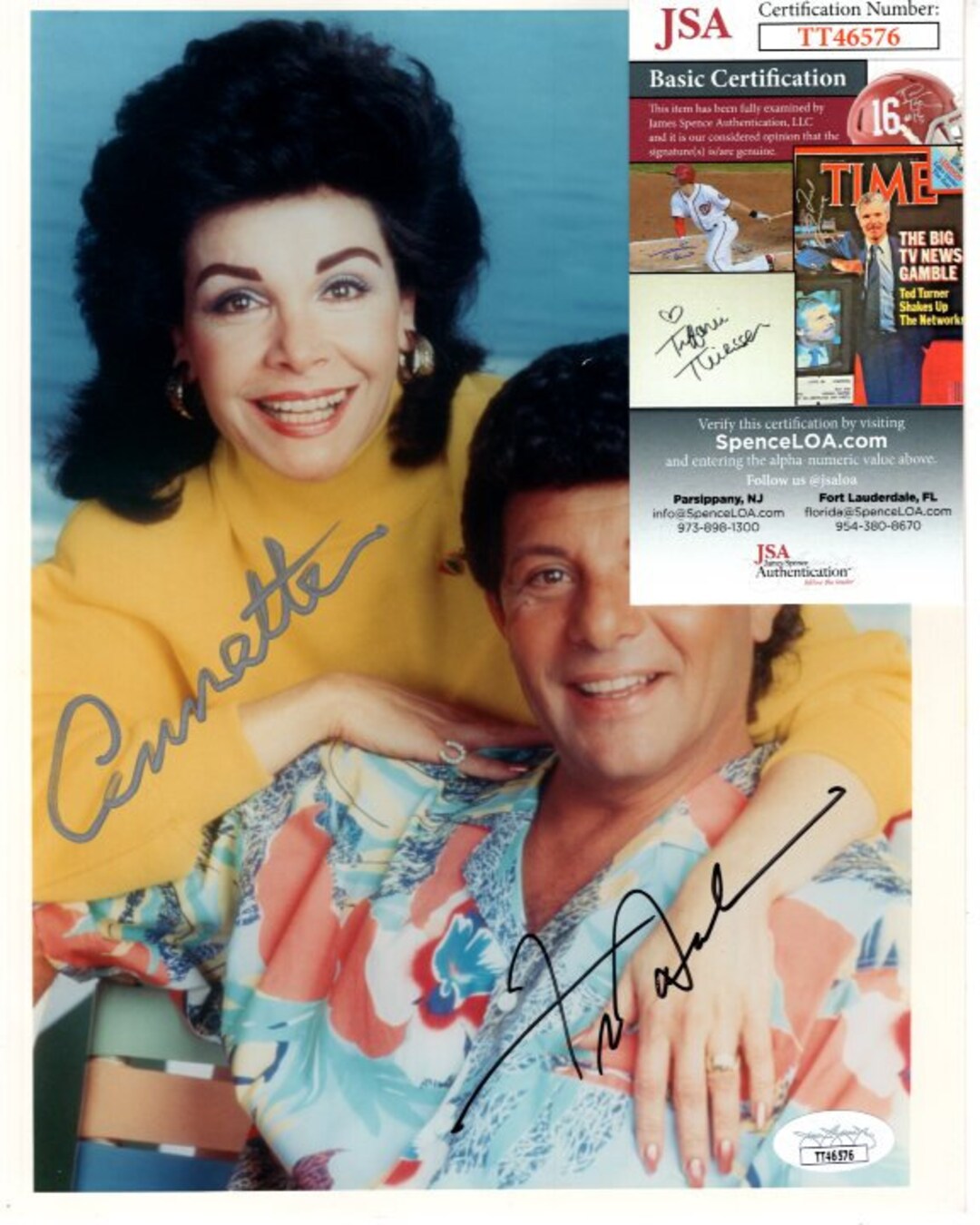 Frankie Avalon and Annette Funicello Signed Autographed 8X10 Photo JSA ...