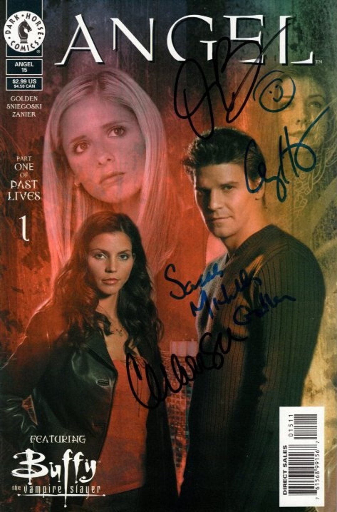 David Boreanaz, Charisma Carpenter, Alyson Hannigan and Sarah Michelle ...