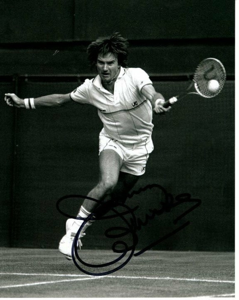 Jimmy Connors Signed Autographed 8x10 Tennis Photo - Etsy