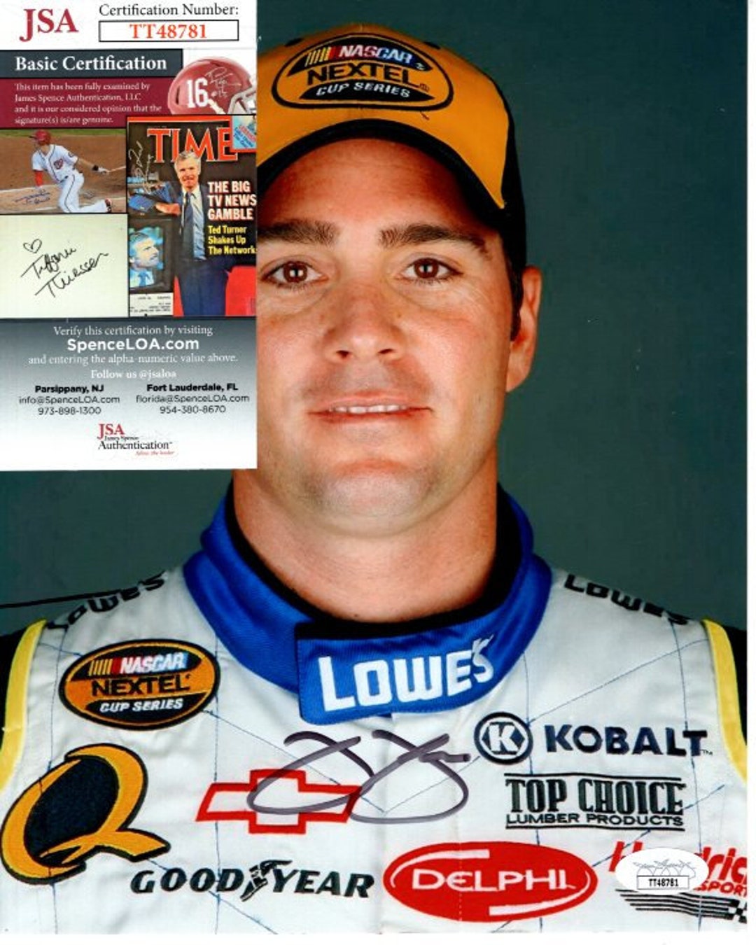 Jimmie Johnson Signed 8x10 NASCAR Photo JSA - Etsy