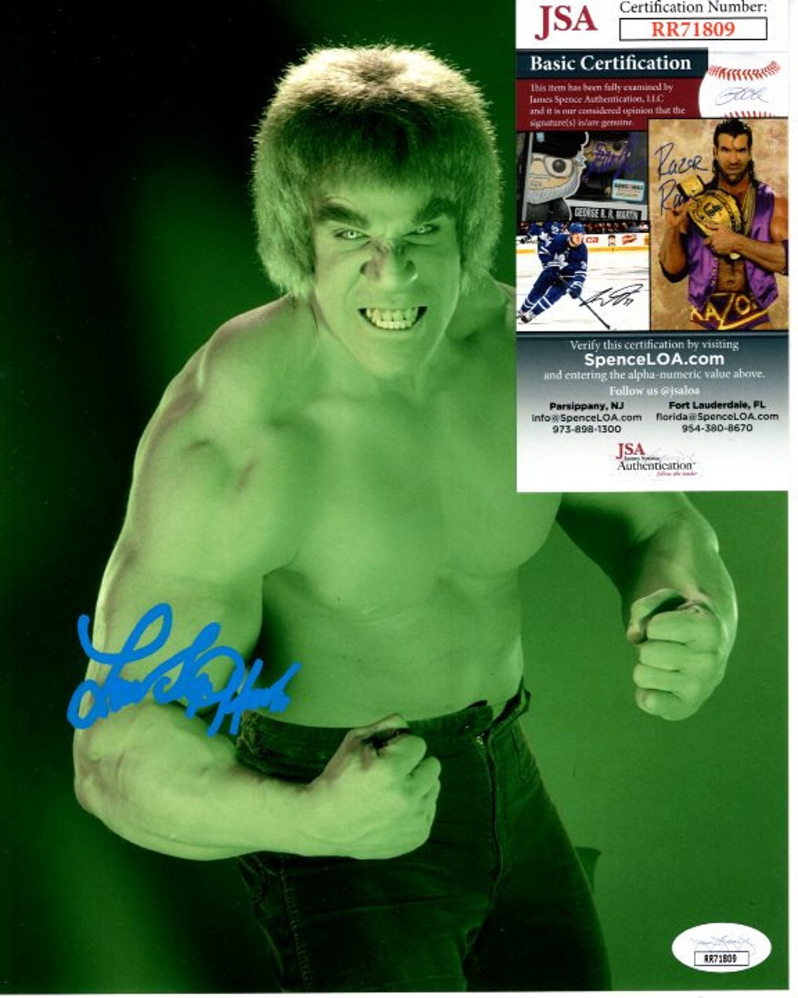 Lou Ferrigno Signed Autographed 8x10 the Incredible Hulk Photo JSA - Etsy