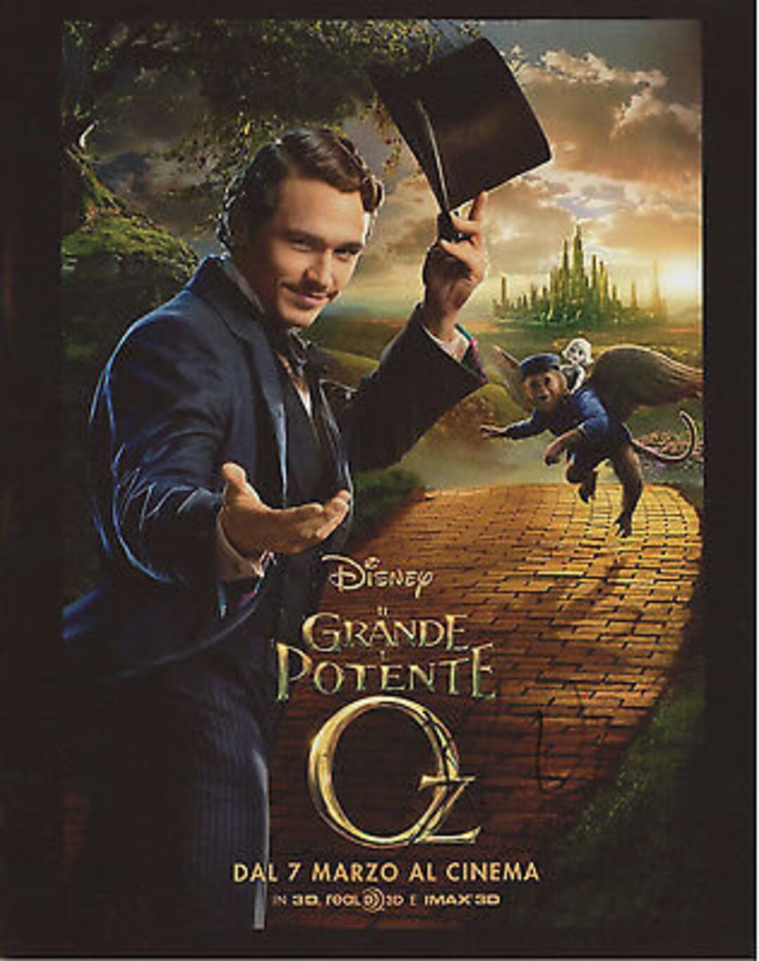 James Franco Signed Autographed 11x14 Oz the Great and Powerful Photo ...
