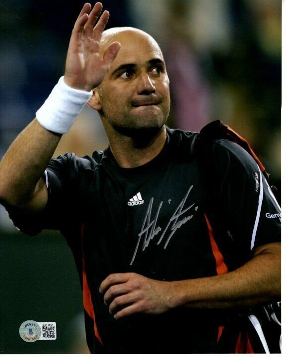 Andre Agassi Signed Tennis 8x10 Photo Beckett Bas - Etsy Israel