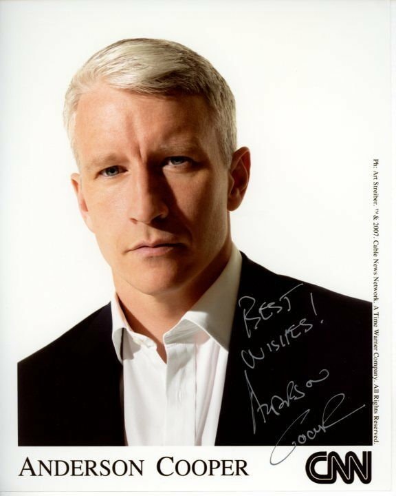 Anderson Cooper Signed Autographed Cnn 8x10 Photo - Etsy