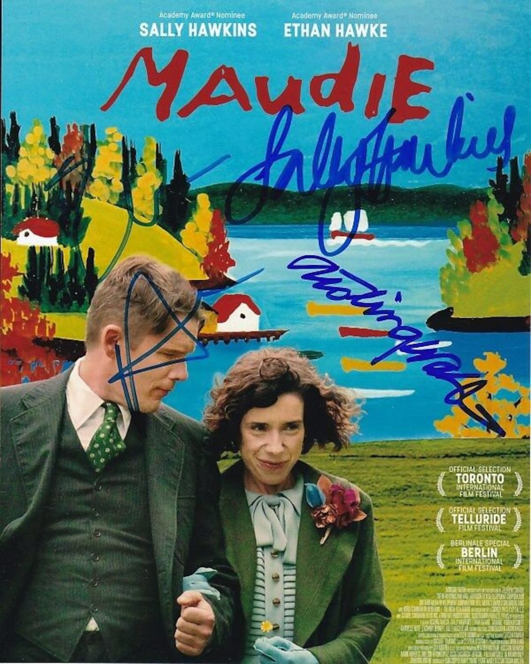 Ethan Hawke Sally Hawkins Aisling Walsh Signed Autographed 8x10 Maudie ...