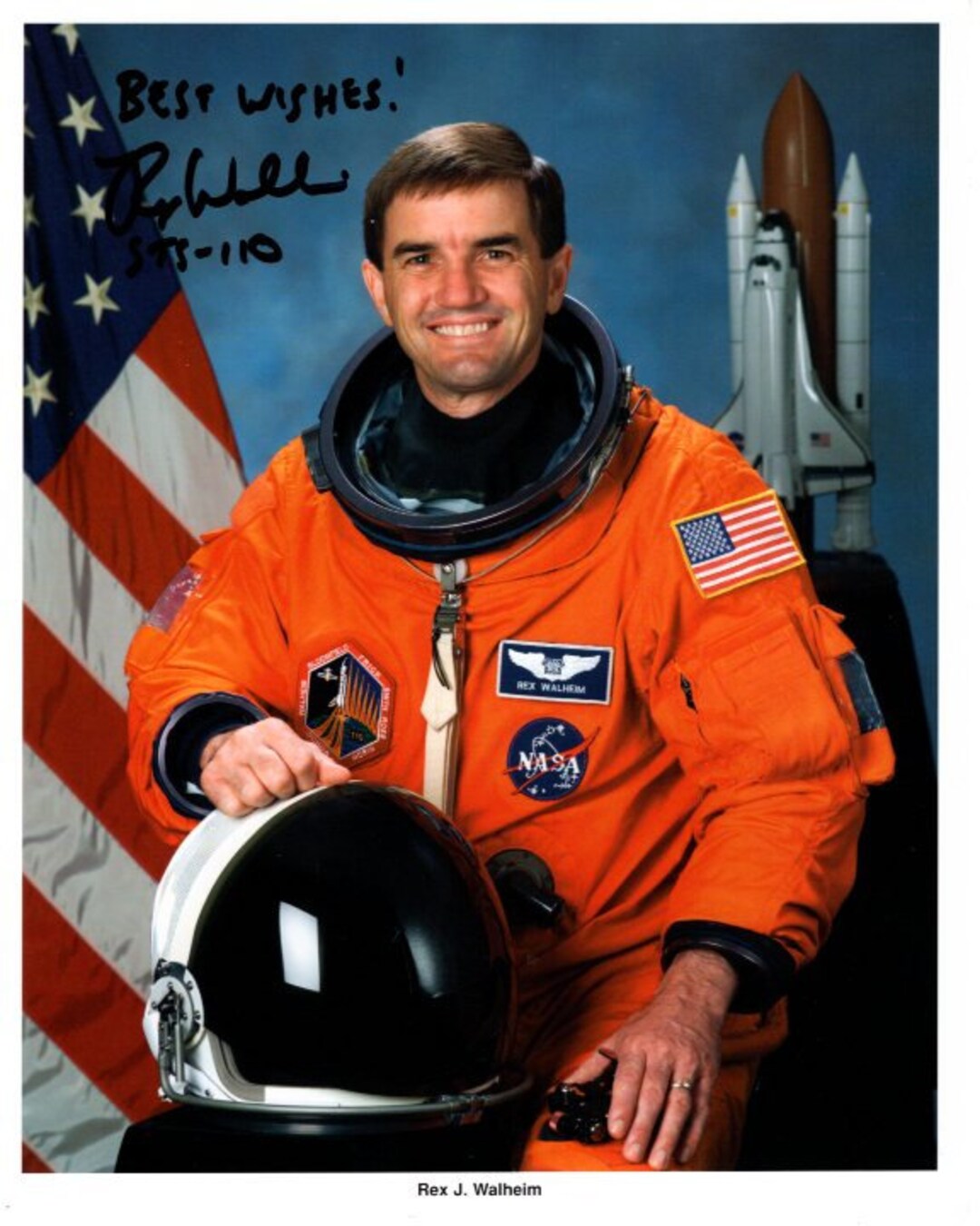 Rex J. Walheim Signed Autographed 8x10 NASA Astronaut Litho - Etsy
