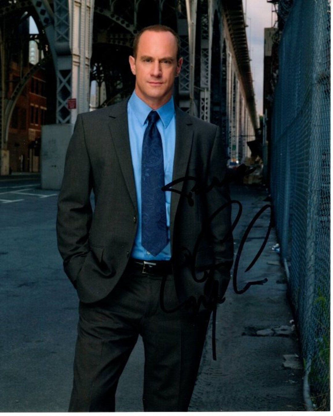Christopher Meloni Signed Autographed 8x10 Law & Order SVU Elliot ...